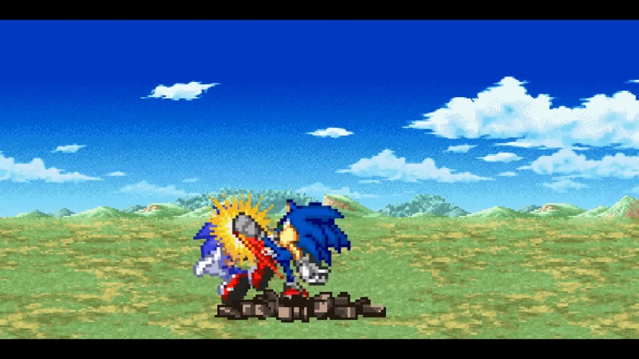 SSF2 Mod Battle: Sonic V3 Vs Classic Sonic (Normally) - YouTube