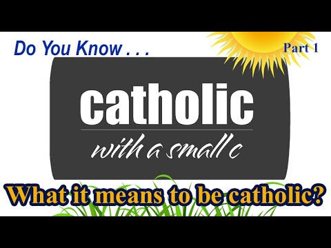 DYK what it means to be catholic? - YouTube