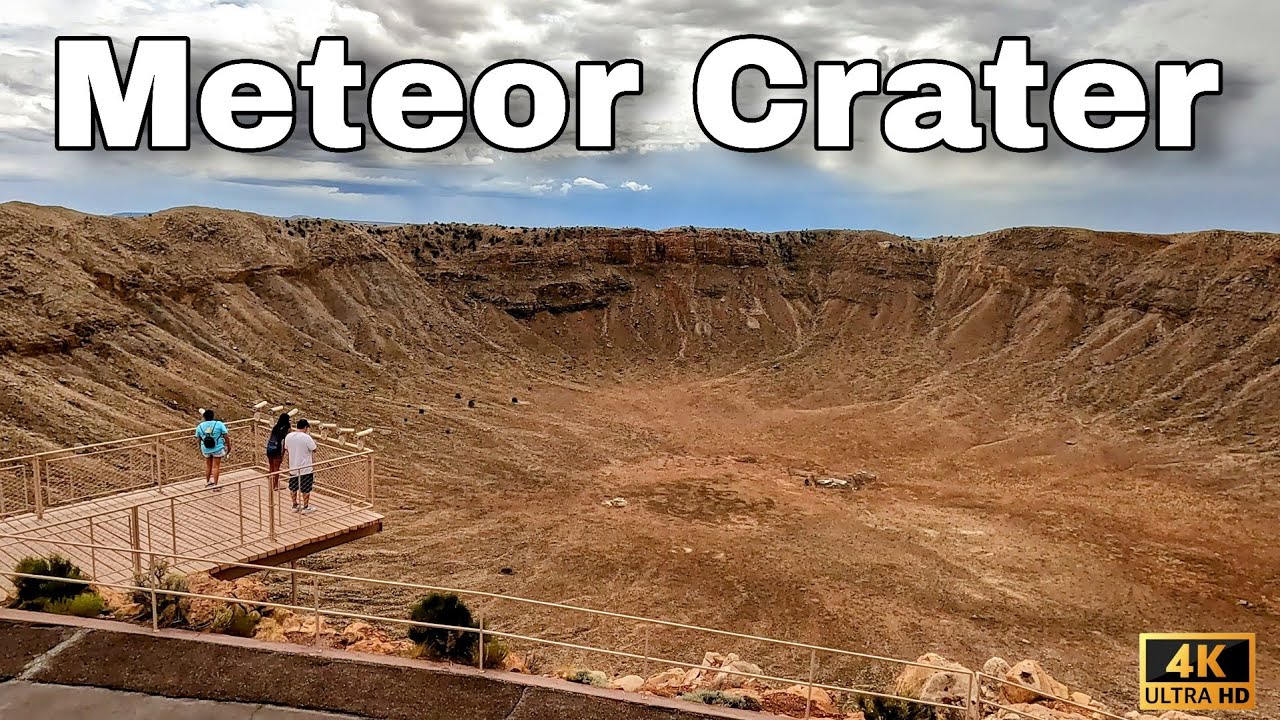 Massive METEOR CRATER in Arizona Desert - 4K 60fps - YouTube