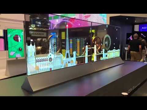 LG Electronics Transparent OLED Signage - YouTube