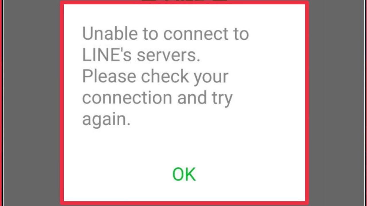 LINE Fix Unable to connect to LINE's servers Check Connection & Try ...