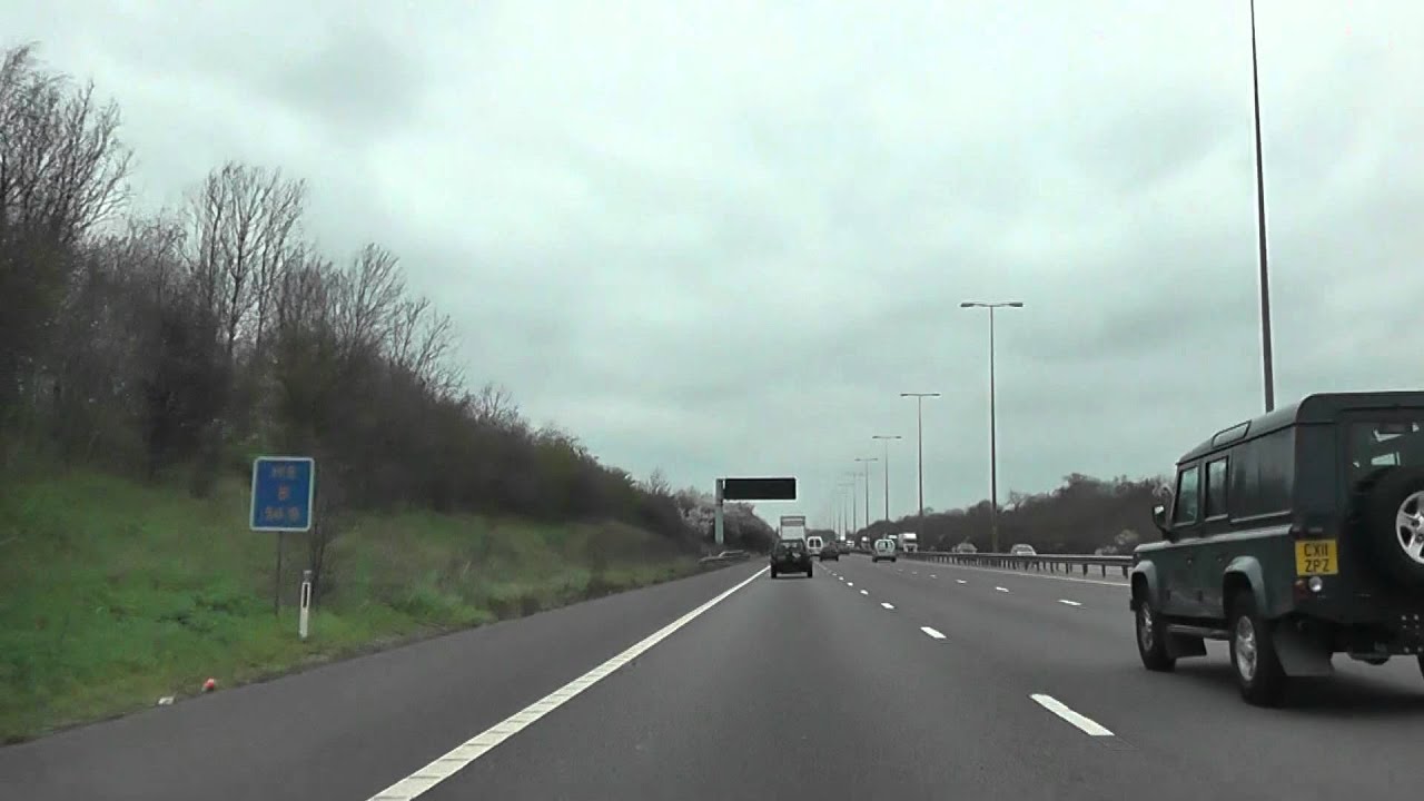 Driving Along The M5 Motorway From J8 M50 InterchangeTo J6 Worcester ...