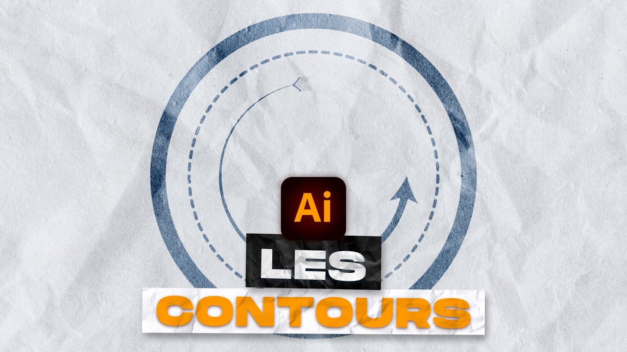 Les contours dans Illustrator CC - YouTube
