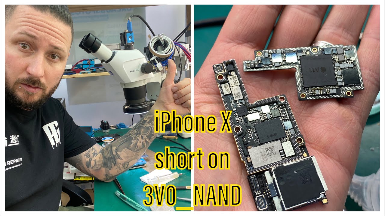 ADVANCED REPAIRS - iPHONE X WITH SHORT ON 3V0_NAND - DATARESCUE - WATER ...