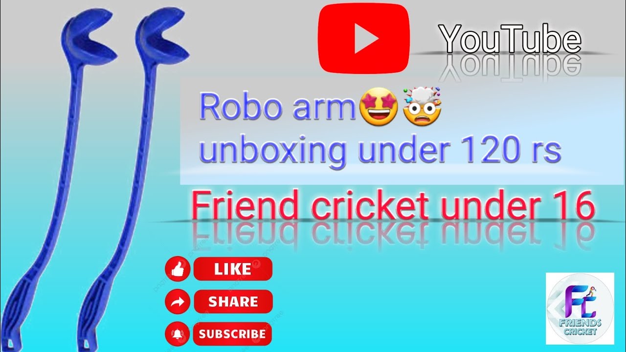 Robo Arm unboxing under 120 rs 🤩🤯 || friend cricket under 16 ...