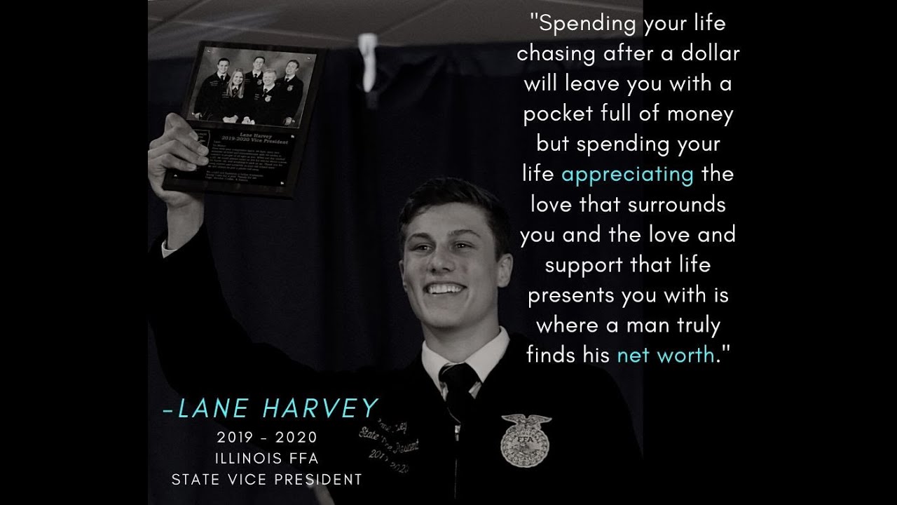 Lane Harvey Retiring Address - 2020 State FFA Convention - YouTube