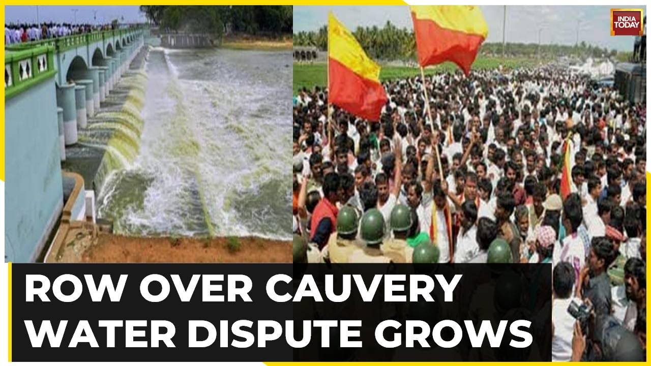 Row Over Cauvery Water Dispute Grows, Karnataka Protestors Form Human ...