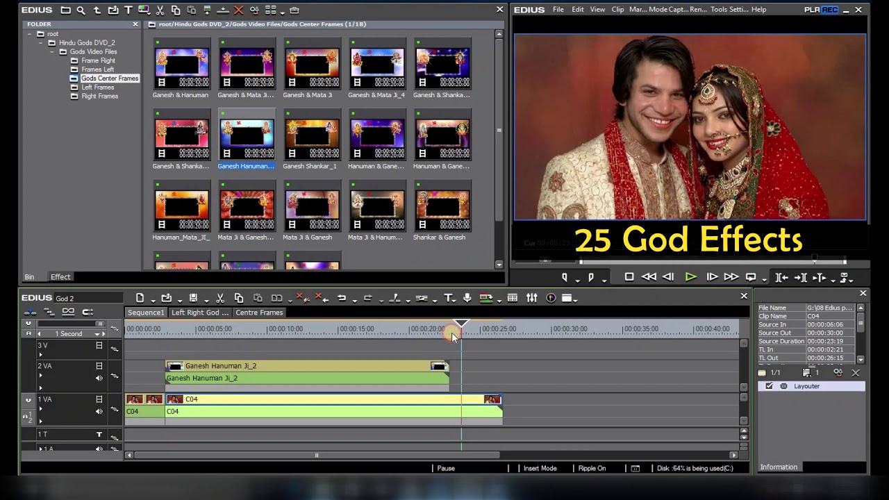 God Video Frame Effects Flowers Effects for Video Editing For Edius 7.8 ...