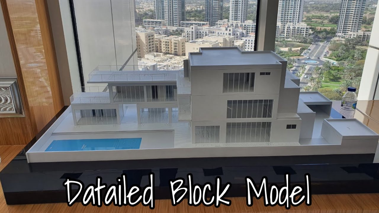 How to Assemble Block Model / Modern Architecture / Architectural Model ...