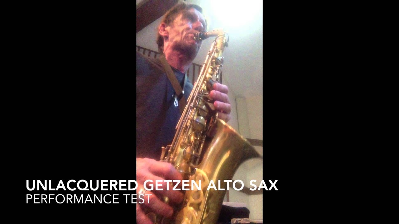 GETZEN UNLACQUERED ALTO SAXOPHONE - YouTube