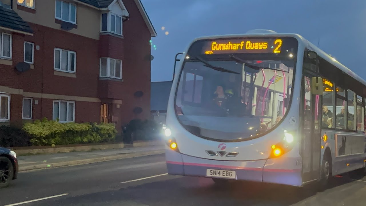 First Bus | SN14 EBG 47573 | 2 to Gunwharf Quays - YouTube