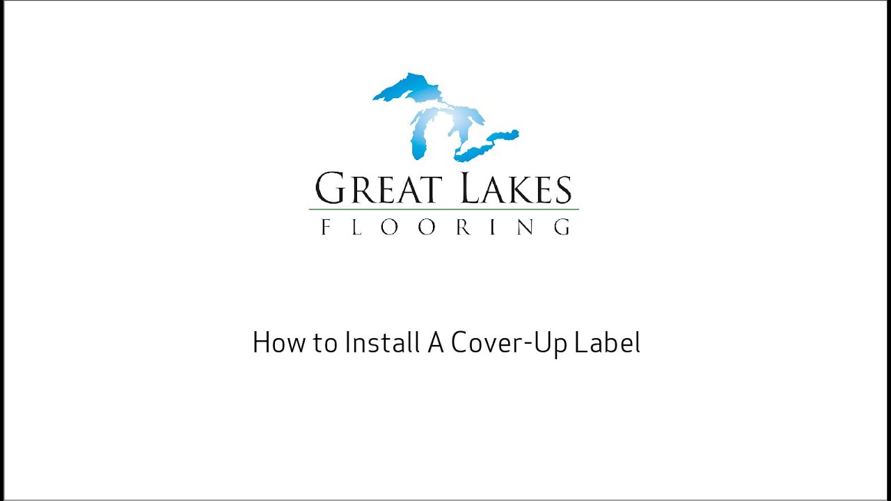 How To Install A Cover-Up Label - YouTube