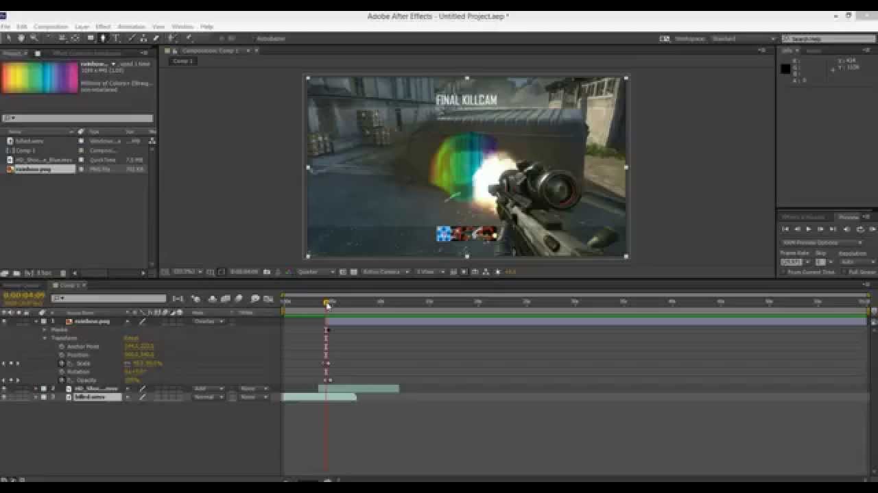 Rainbow Explosion-Editing Tutorial - YouTube