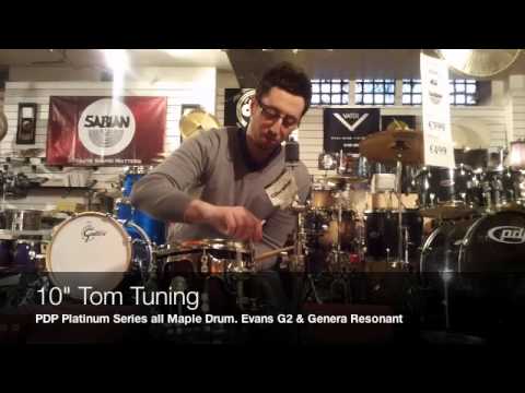 10" Tom Tuning from Musicmaker. - YouTube