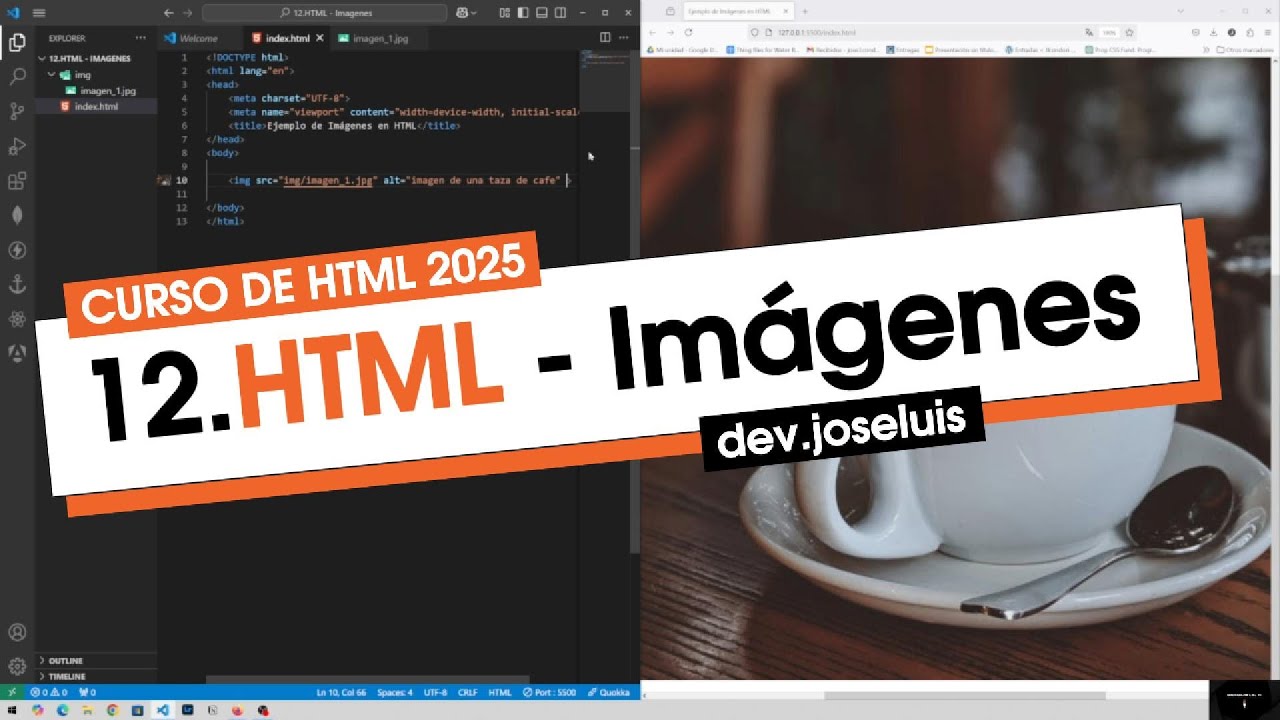12. HTML Imágenes (Cómo Agregar Imágenes en HTML) - YouTube