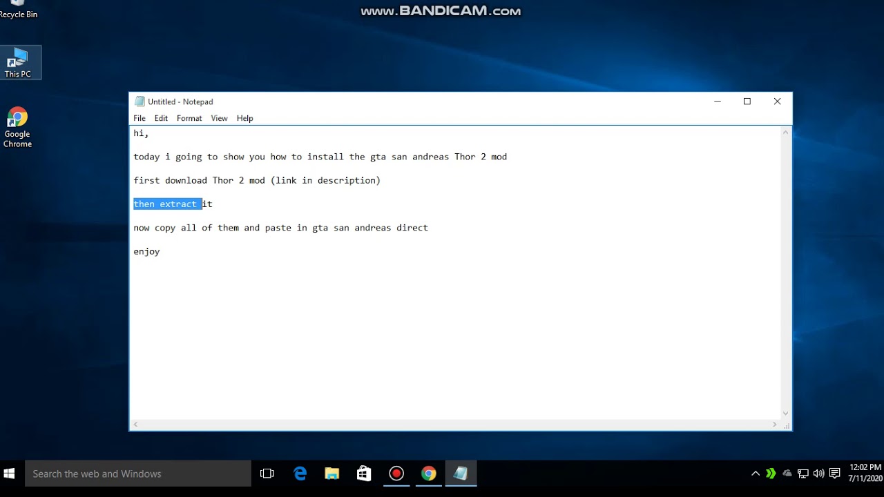 how to install gta sa thor 2 mod - YouTube