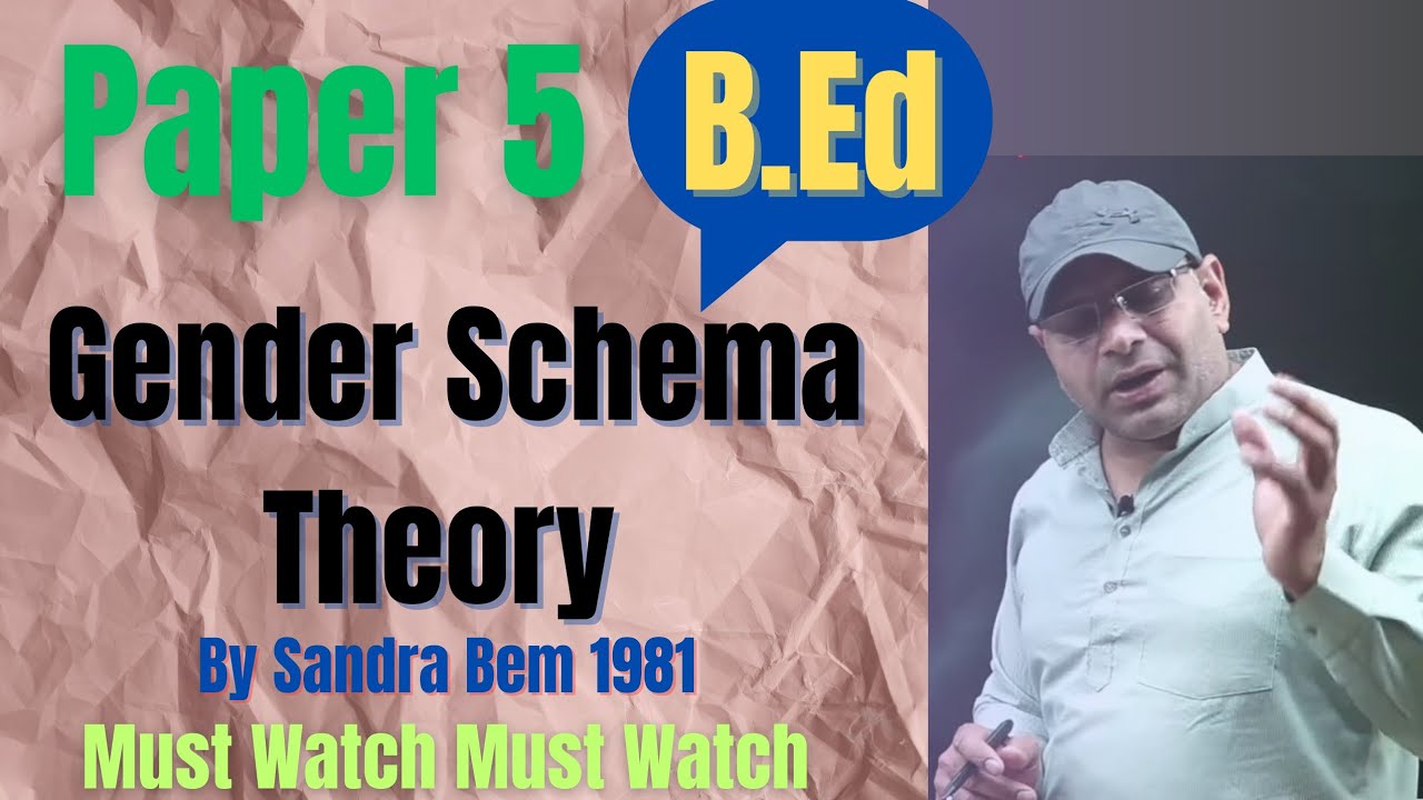 B.Ed 1st । #Gender Schema Theory By Sandra Bem । B.Ed । Digital Knl ...