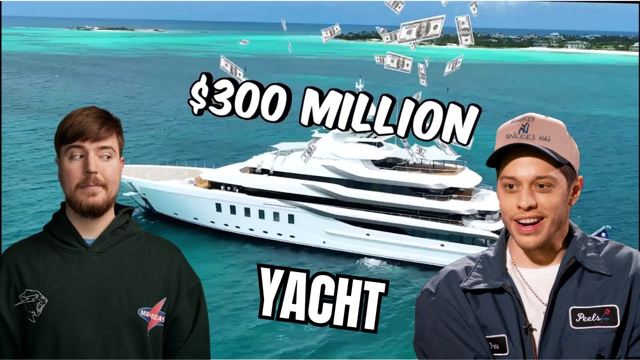 Inside MrBeast $1 Billion Yacht with Pete Davidson | Part 1 | $1-$300M ...