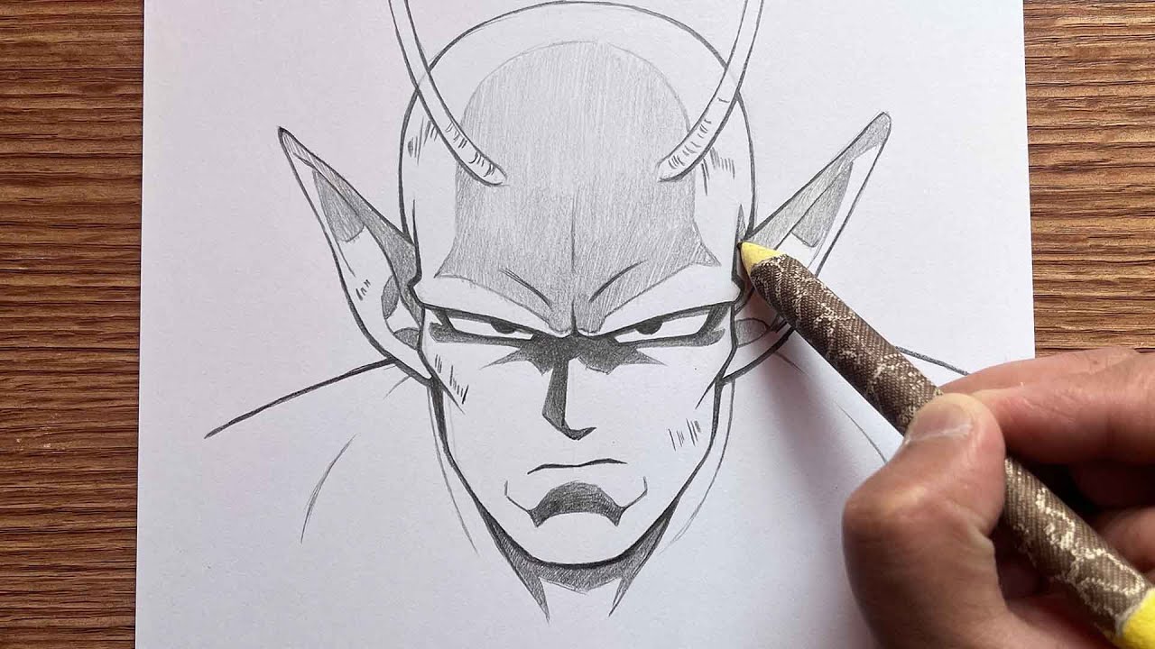 Easy anime sketch | how to draw Piccolo step by step - YouTube