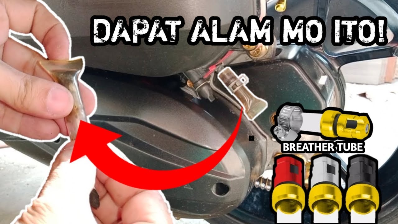 cleaning Crankcase Breather Tube of honda click 125i v2 | para saan nga ...