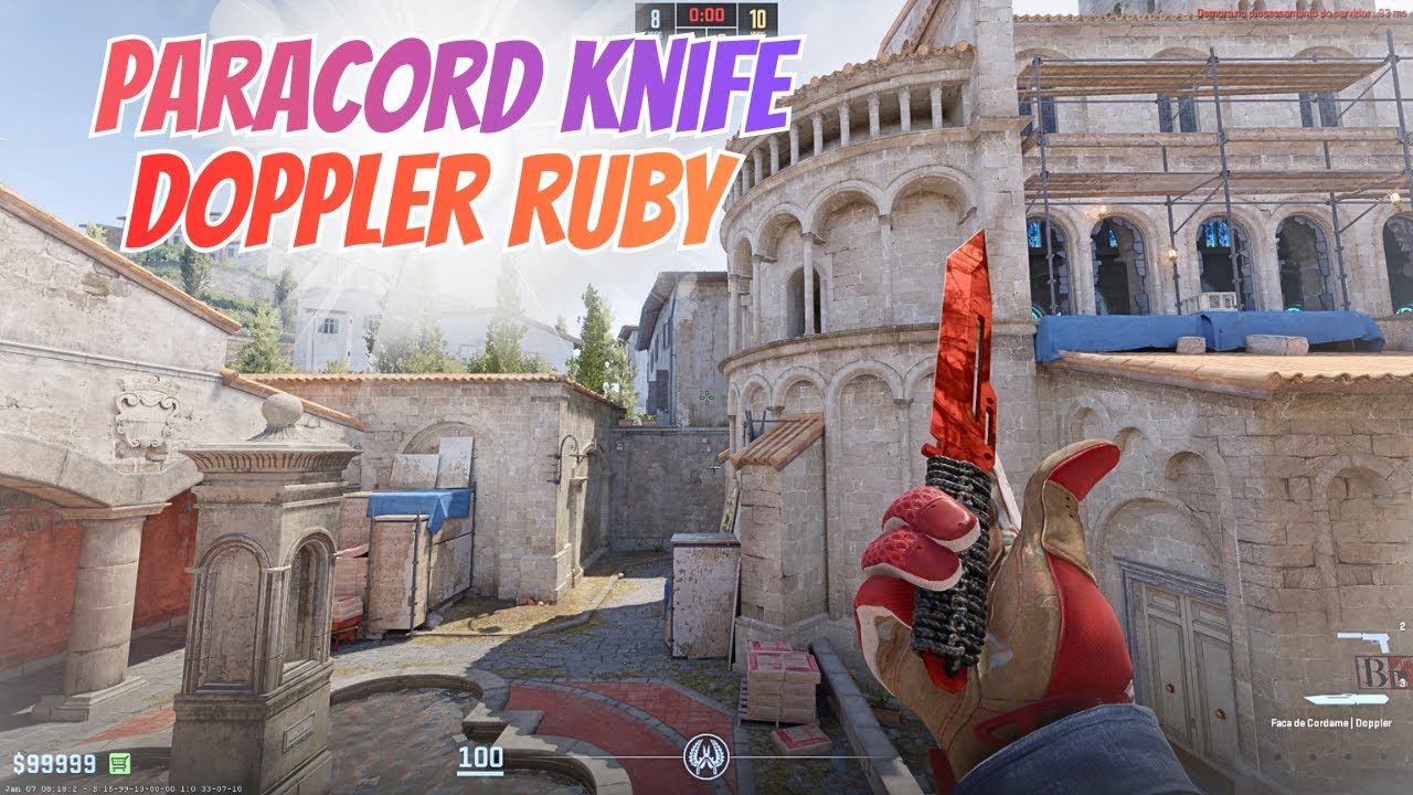 Paracord Knife Doppler Ruby - YouTube
