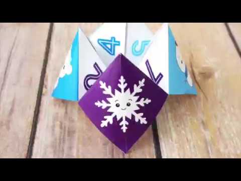 Free Printable Winter Joke Cootie Catcher - YouTube