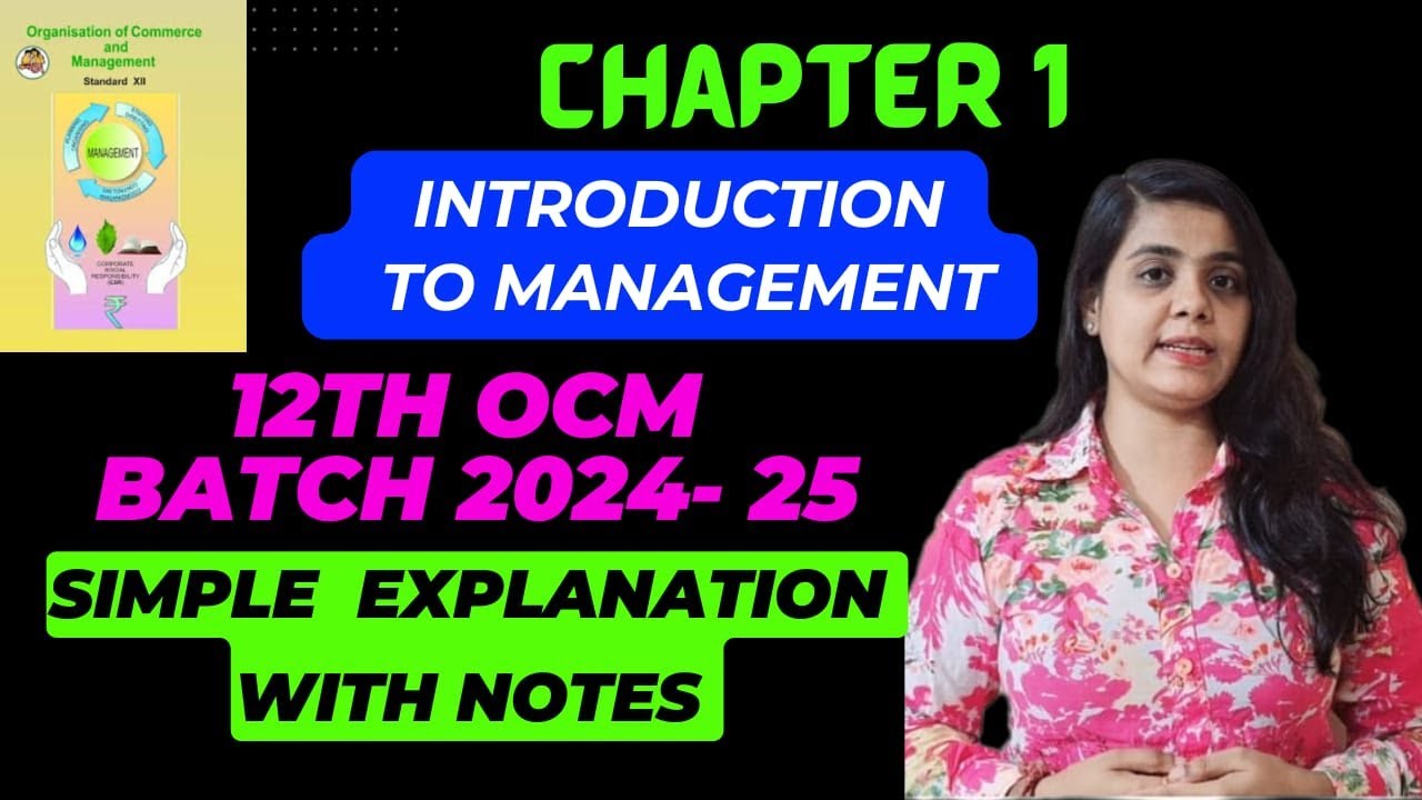 12th OCM |Chapter 1| Simple Explanation with Notes Introduction to ...
