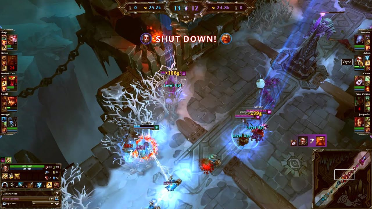 Vayne with static shiv OP! 1v5 PENTAKILL - YouTube