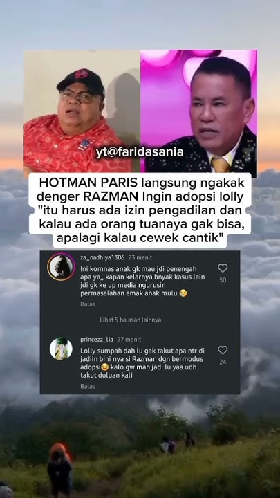 Hotman paris ngakak denger razman mau adopsi lolly #short - YouTube