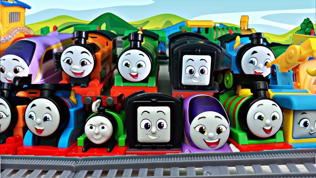 Thomas and Friends All Engines GO Trains Playing at Trackmaster - YouTube