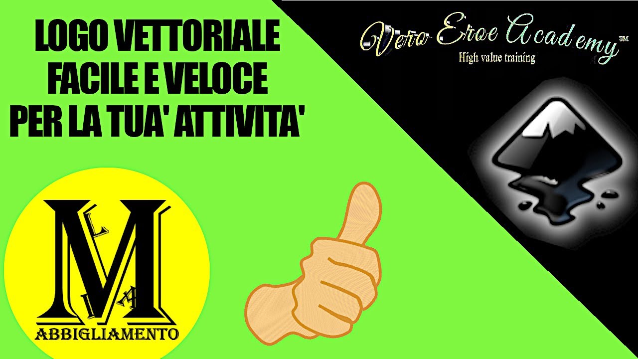 COME FARE UN LOGO VETTORIALE FACILE E VELOCE CON INKSCAPE - YouTube