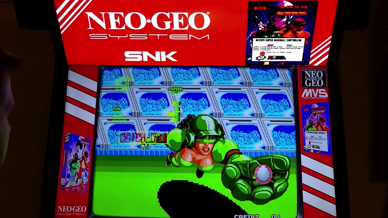 2020 Super Baseball Arcade Cabinet MAME Gameplay w/ Hypermarquee - YouTube