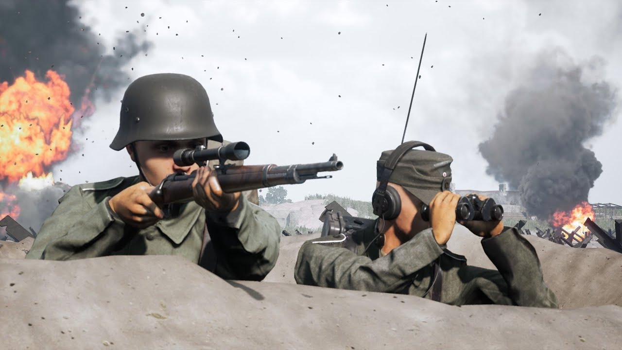 Squad 44 - Utah Beach Sniper Mayhem - 4K - YouTube