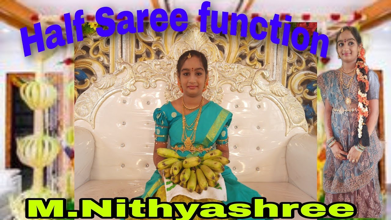 Half Sari function ceremony of M.Nithyasree at Pavara Kakinada (AP ...