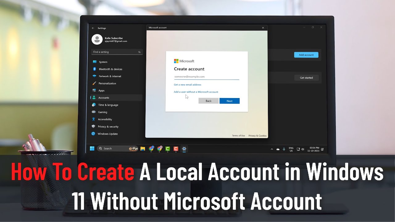 How To Create A Local Account in Windows 11 Without Microsoft Account ...