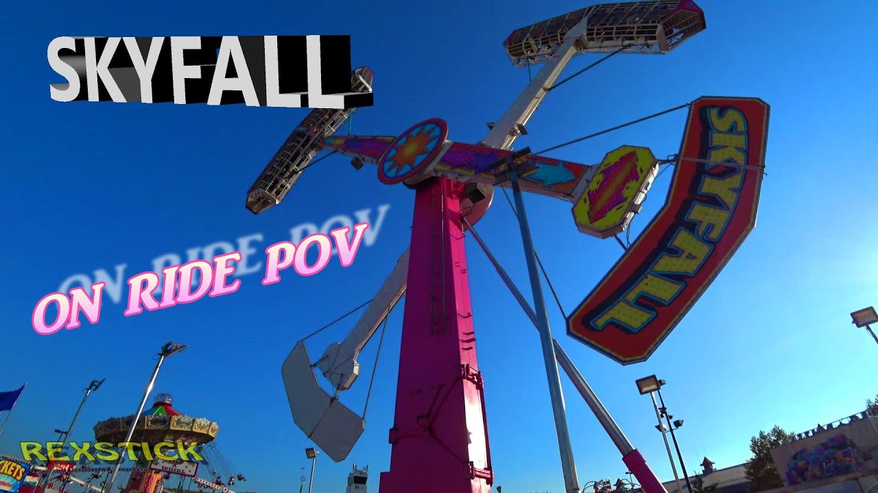 Sky Fall ride at Ohio State Fair 2018 - YouTube