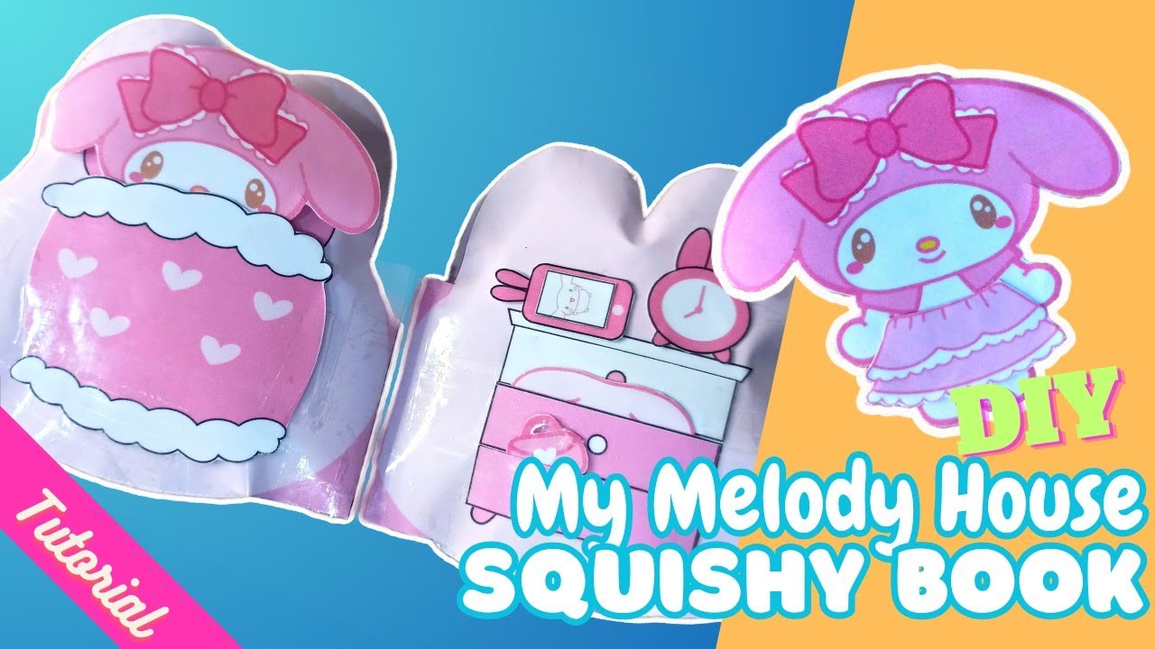 DIY My Melody House Squishy book #diy #recreate #squishybook #handmade ...