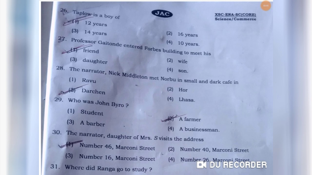 Class 11th Question Paper English 2020 With Solution Jac Board class-11th-question-paper-english-2020-with-solution-jac-board