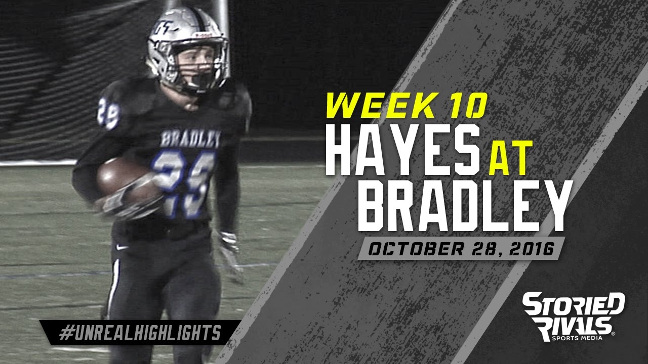 HS Football | Delaware Hayes at Hilliard Bradley [10/28/16] - YouTube