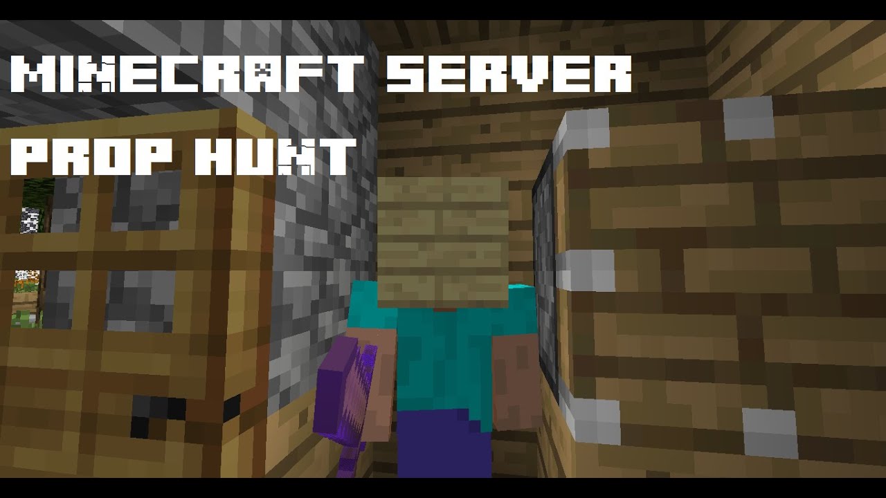 Soy Un Pedazo De Madera!! - MINECRAFT SERVER PROP HUNT - YouTube