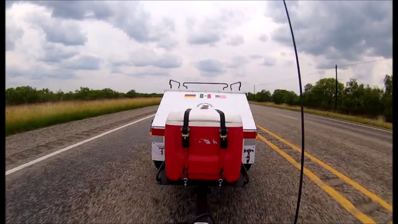 harley motorcycle trailer pull behind homemade - YouTube
