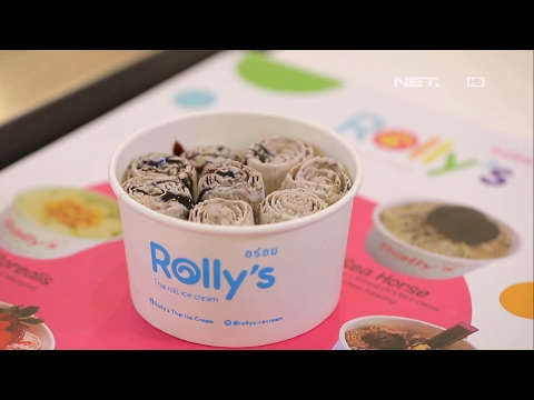 Es Krim Gulung Rolly's Bikin Nagih