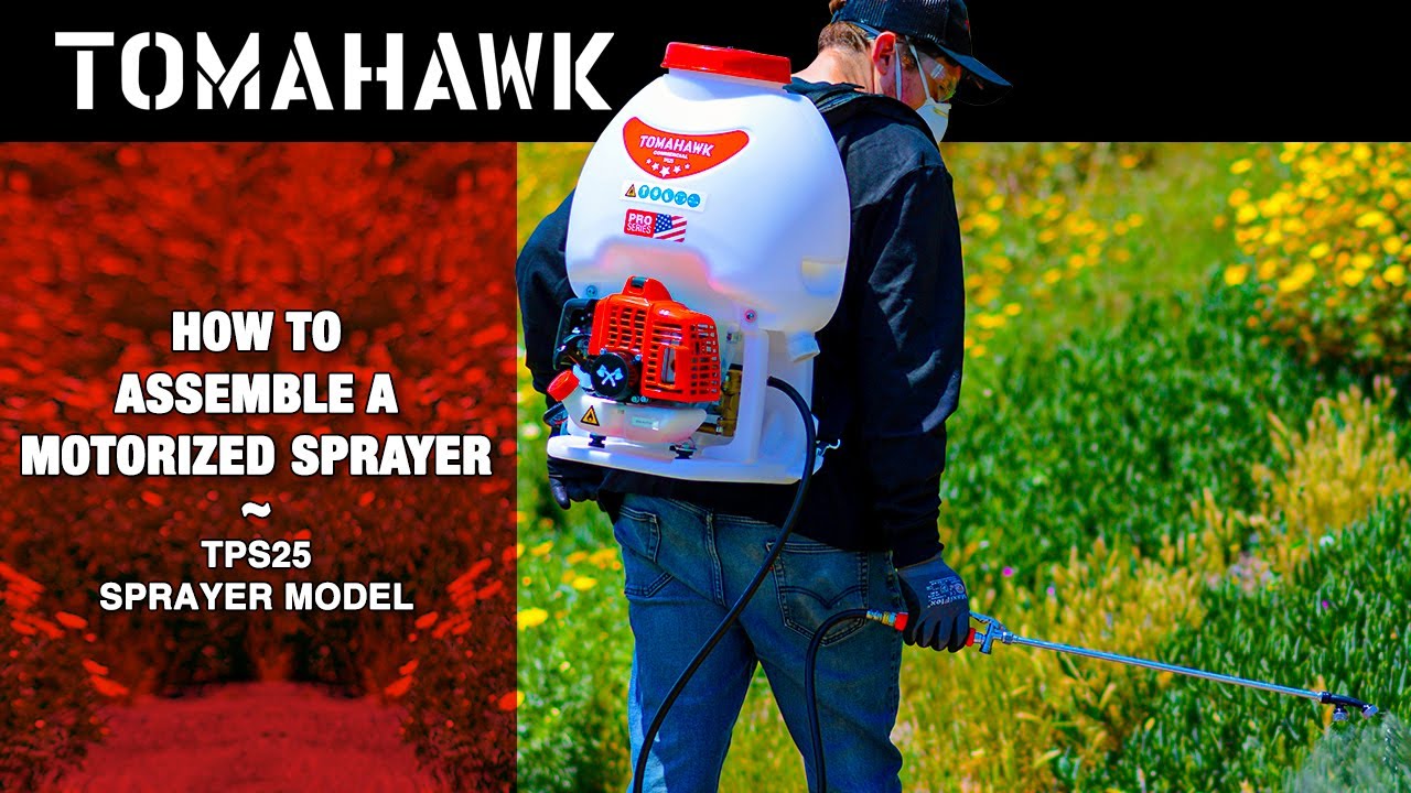 How to Assemble a Tomahawk TPS25 Sprayer with Twin Tip Nozzle - YouTube