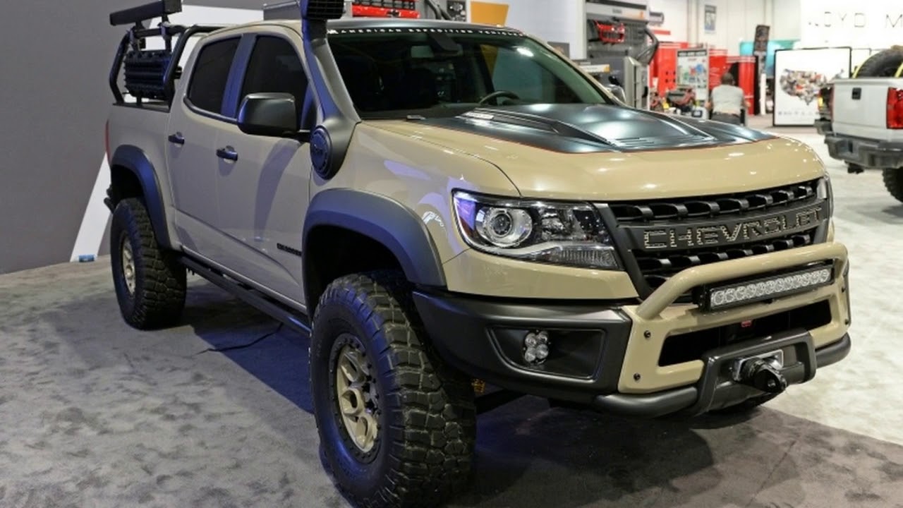 Chevy Colorado ZR2 AEV into SEMA - YouTube