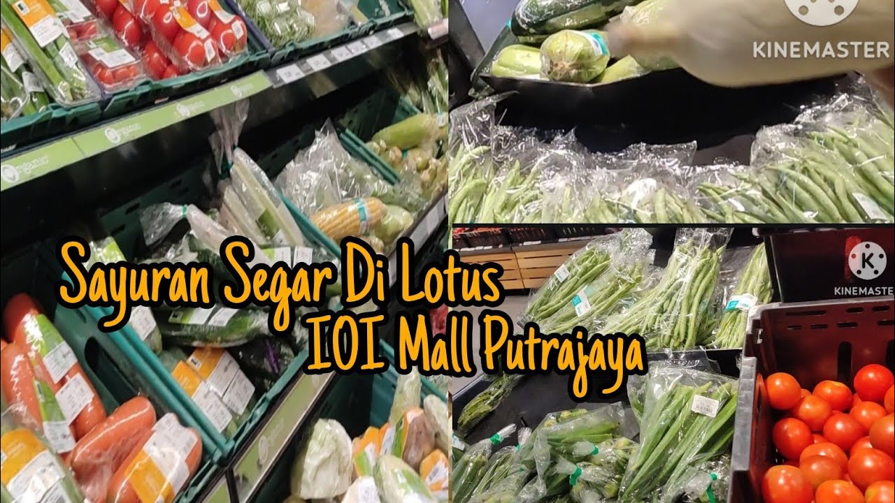 Sayuran Segar Di Lotus IOI Mall Putrajaya - YouTube