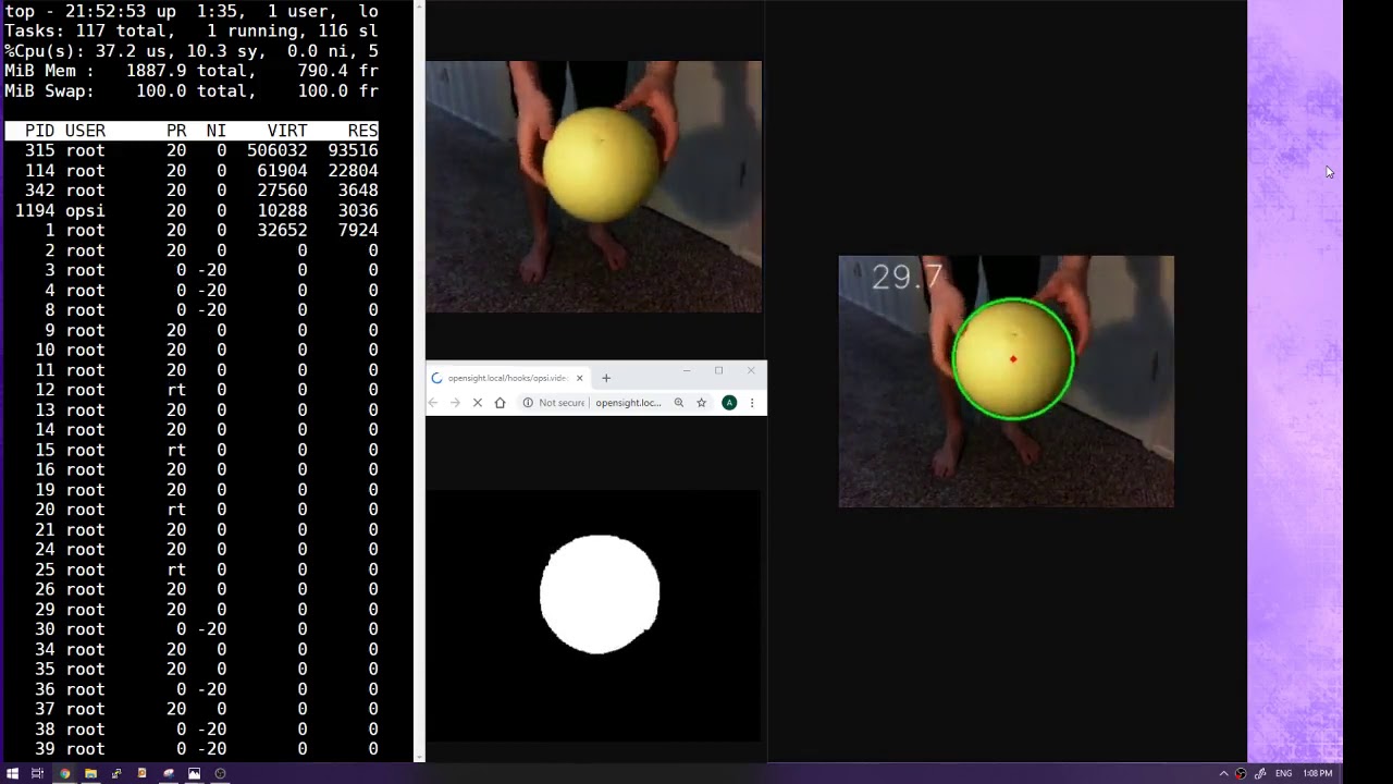 FRC 2020 - Ball Tracking Demo Opensight - YouTube