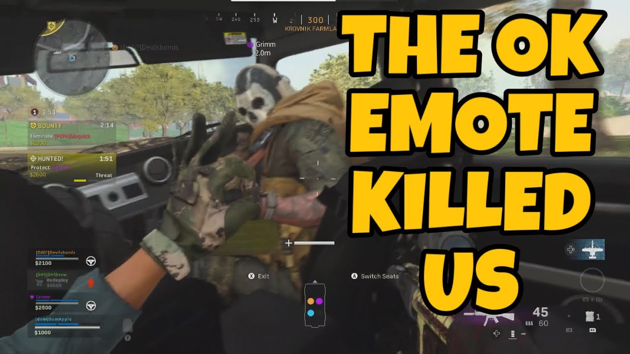 THE OK EMOTE BRINGS DEATH in Call of Duty Warzone - YouTube