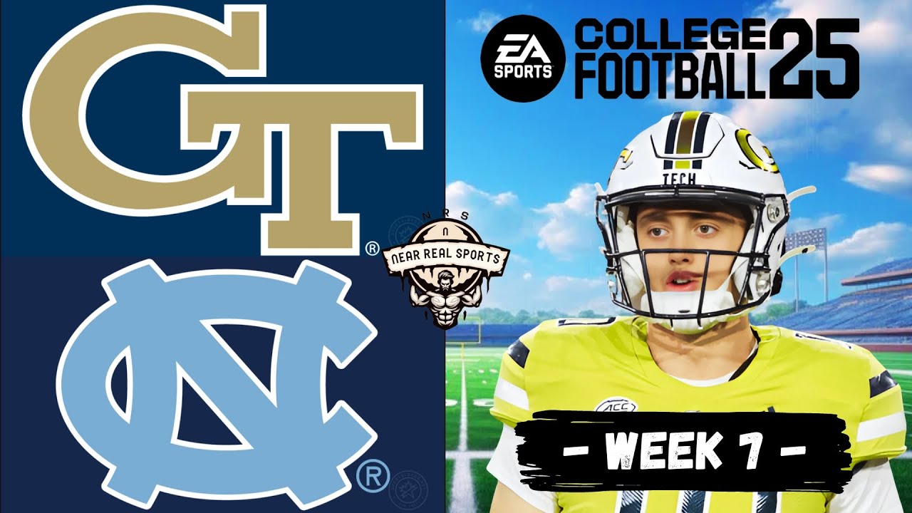 GEORGIA TECH vs NORTH CAROLINA | WEEK 7 | College Football 25 - YouTube