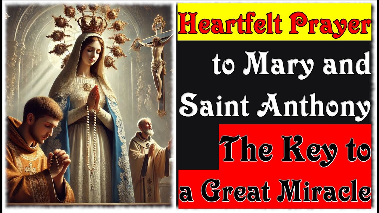 Pray This Powerful Prayer to Saint Anthony and the Virgin Mary: Solve Every Problem! - YouTube