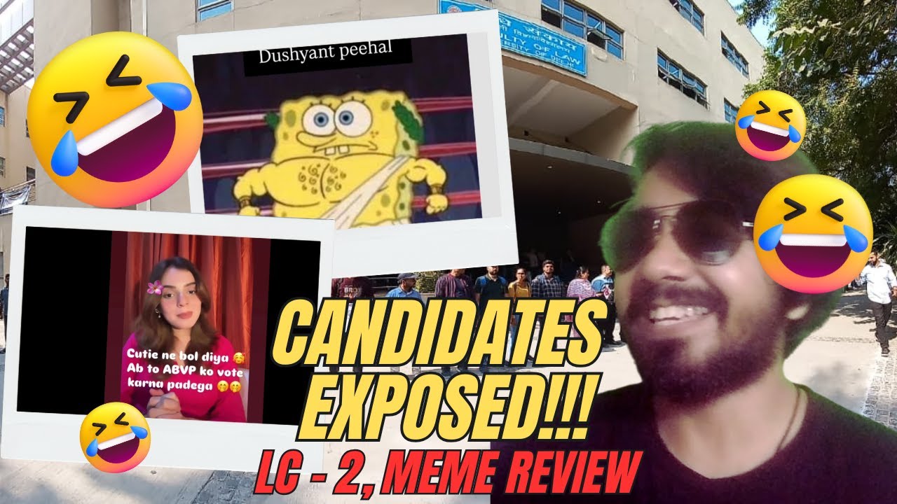 DU Law Centre 2 Elections 😂 Funniest Candidate Memes & Reactions - YouTube
